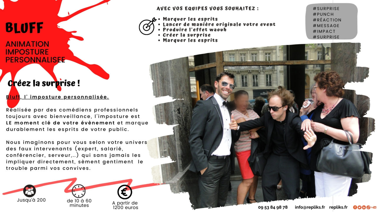 Idée animation séminaire drôle et originale - REPLIKS